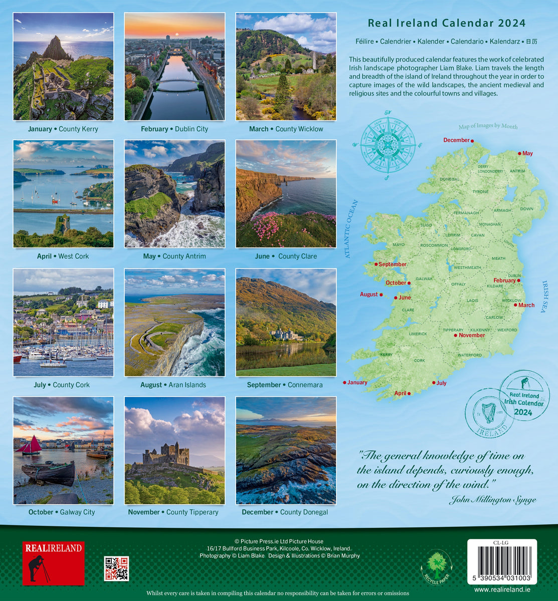 Large Real Ireland Calendar 2024 – Irish Calendars