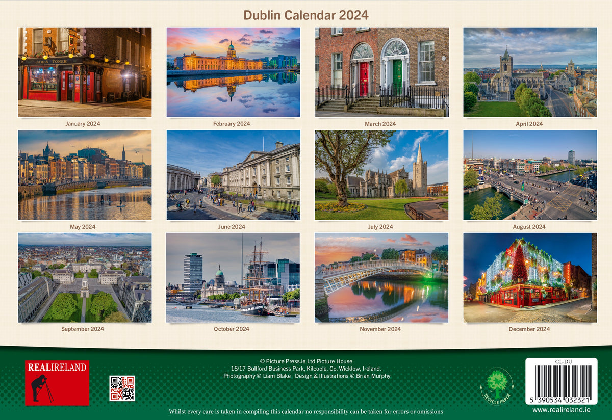 Dublin Calendar 2024 – Irish Calendars